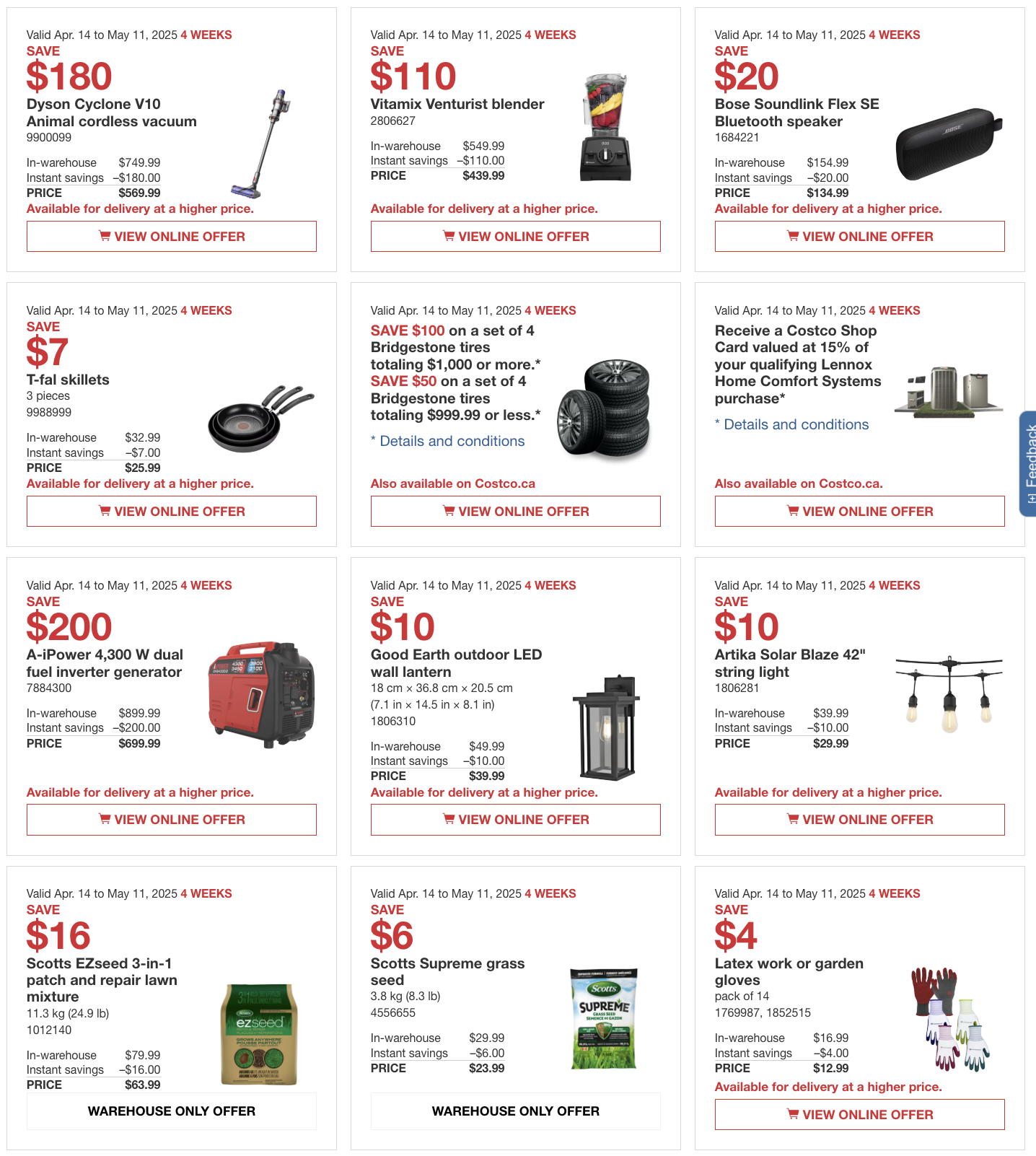 Costco Canada Coupons/Flyers Deals at All Costco Wholesale Warehouses in Canada, Until May 11 ...